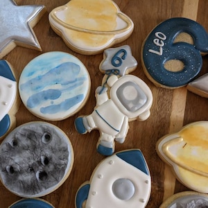 Space Themed Custom Listing (36 Cookies) - Etsy