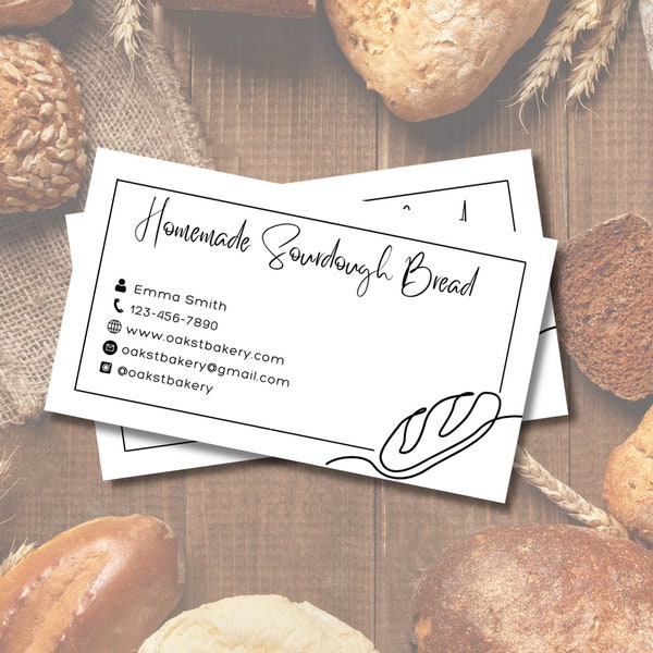 Bread Bakery Business Card - Etsy