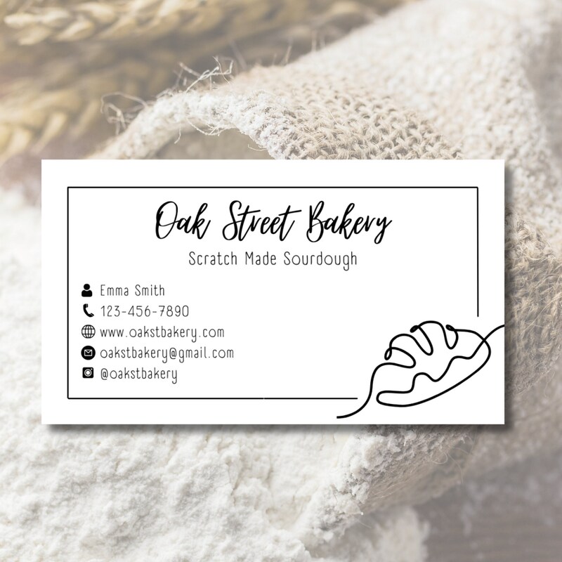 Bakery Business Card - Etsy