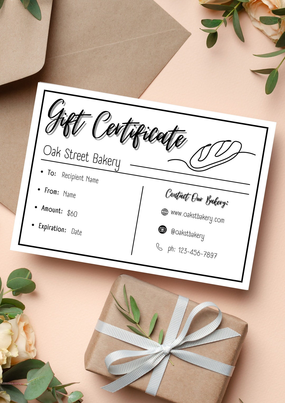 Sourdough Gift Certificate; Bakery or Home Baker Coupon Card; Bread ...