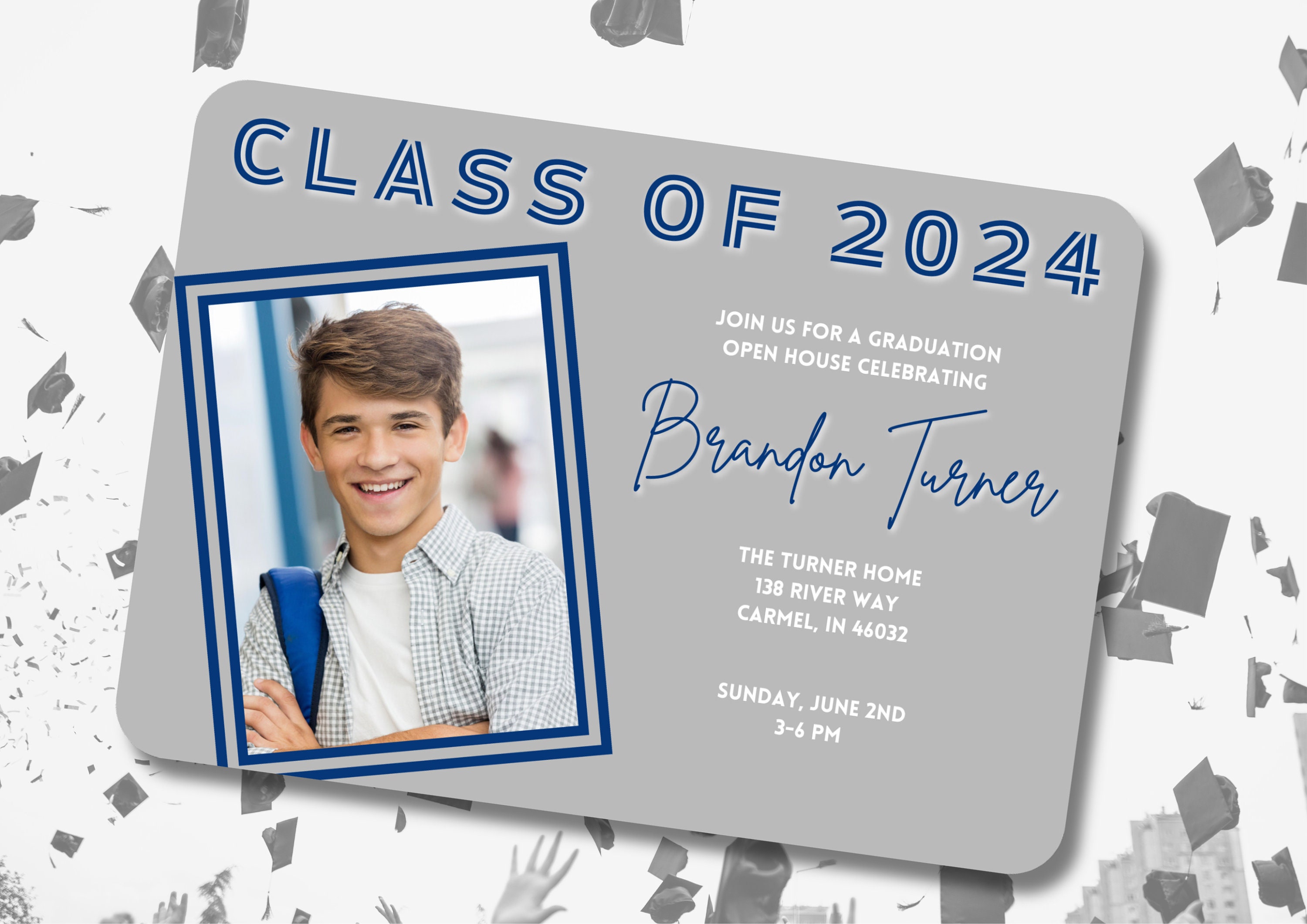 Graduation Party Invitation 2024 College Graduate Invite High School ...