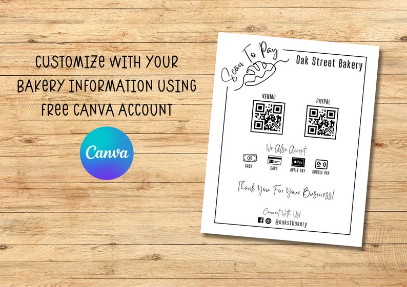 Sourdough Bread Menu, Pricing & Options List; Custom QR Code Business ...