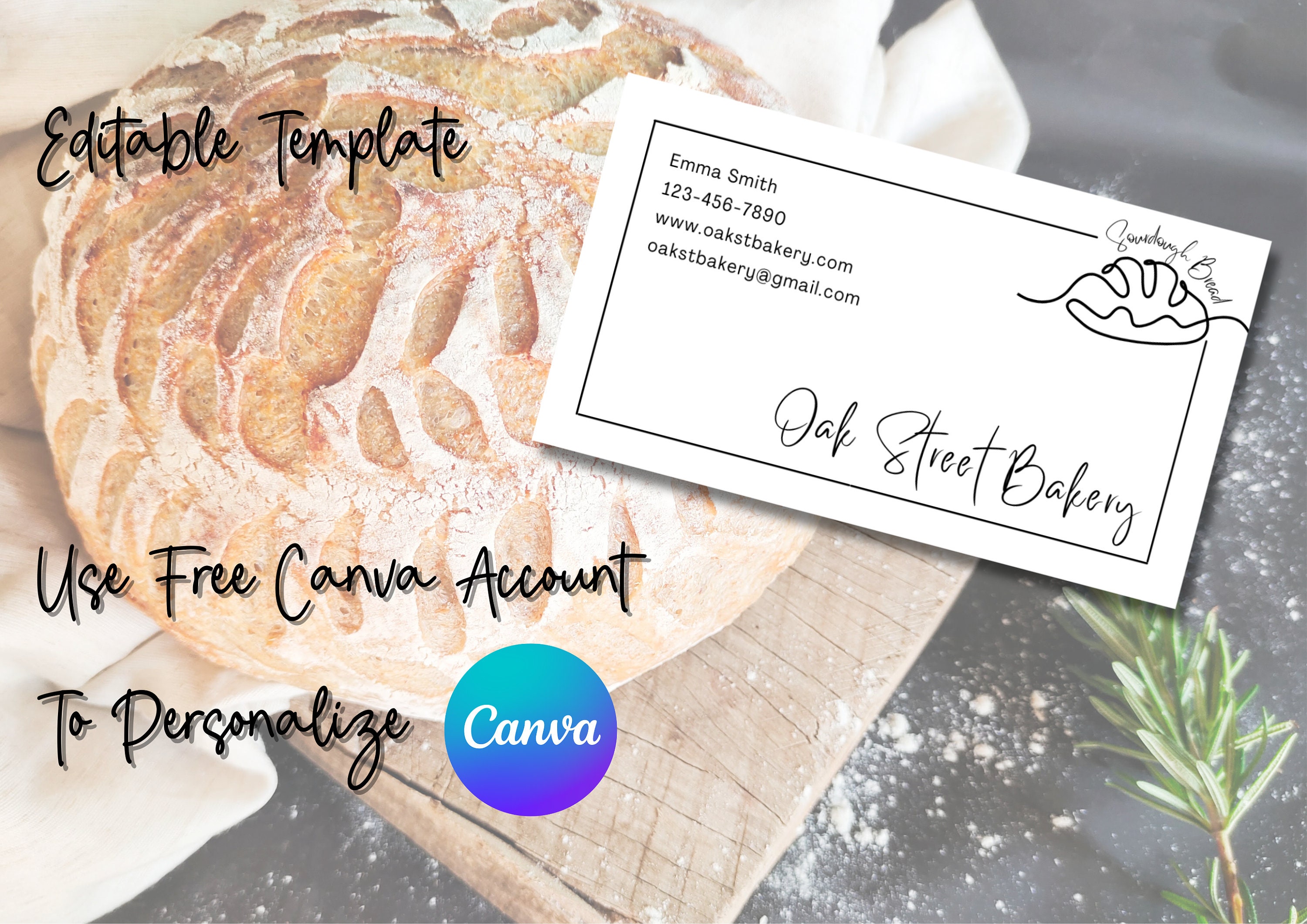 Sourdough Bread Business Kit for Home Baker or Bakery; Price List ...