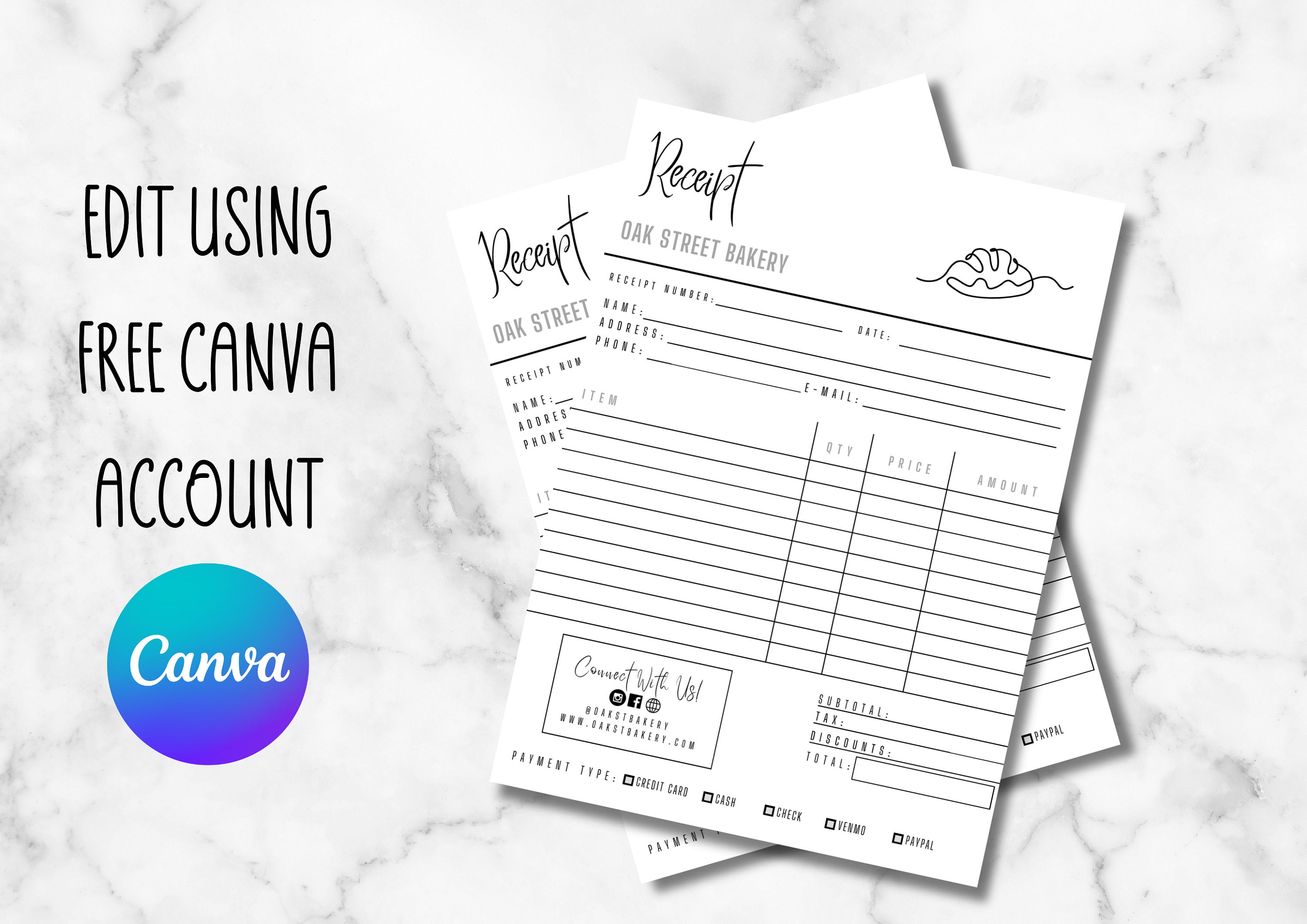 Sourdough Bread Receipt, Customer Bakery Receipt Bread Business Home ...