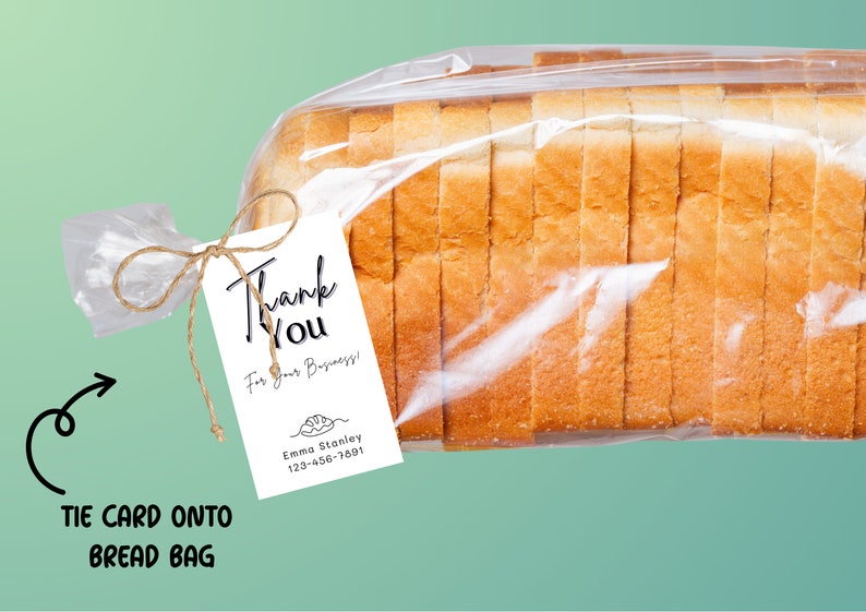 MEGA BUNDLE: Sourdough Bread Thank You Card & Tags Bread Ingredient ...
