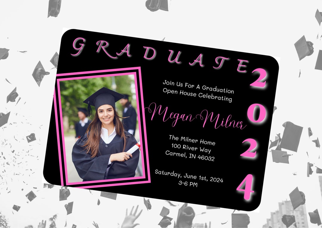 Graduation Party Invitation; 2025 College Graduate Invite; High School ...