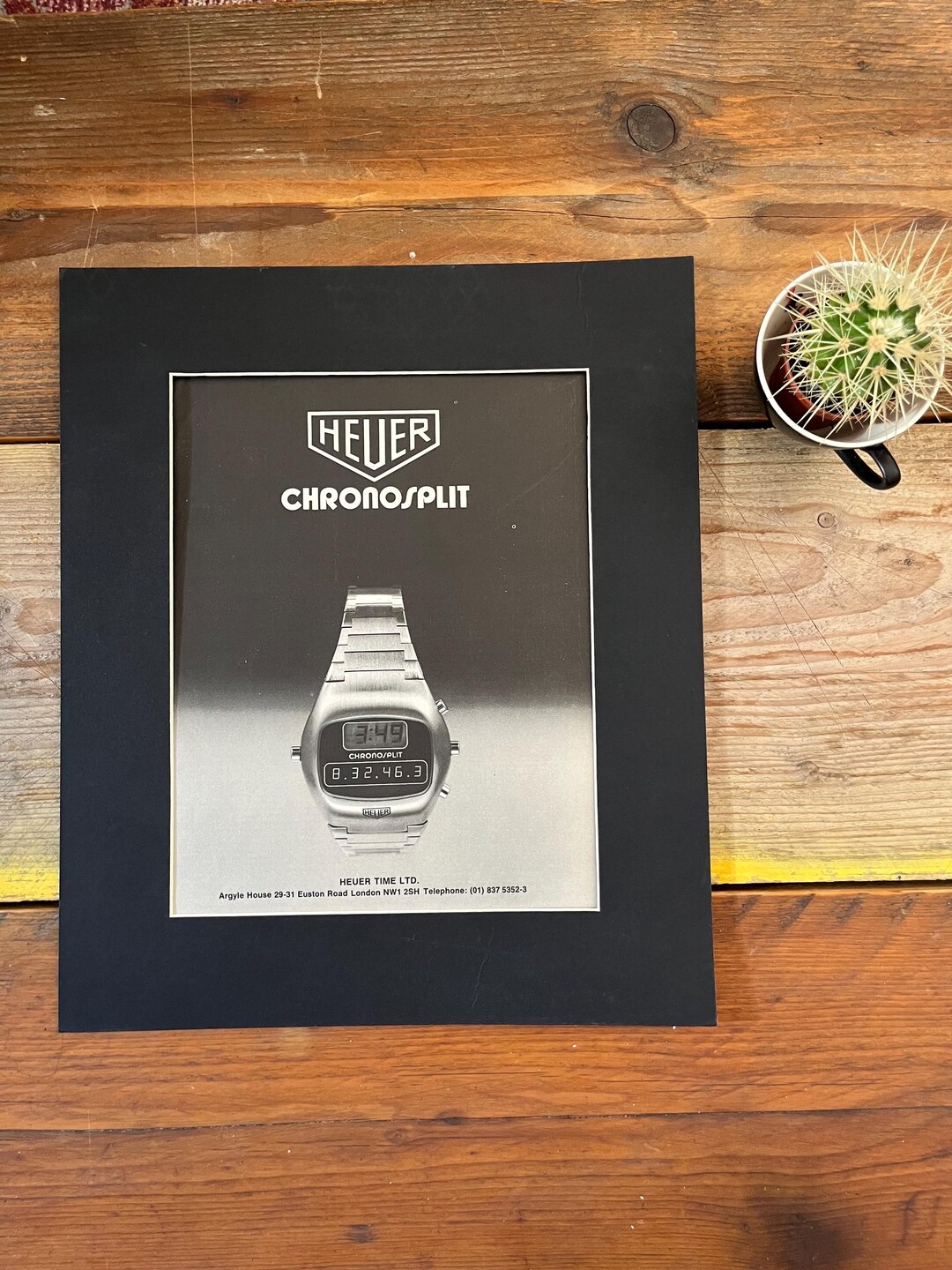 Vintage Tag Heuer Chronosplit Advertisement C1973 - Etsy