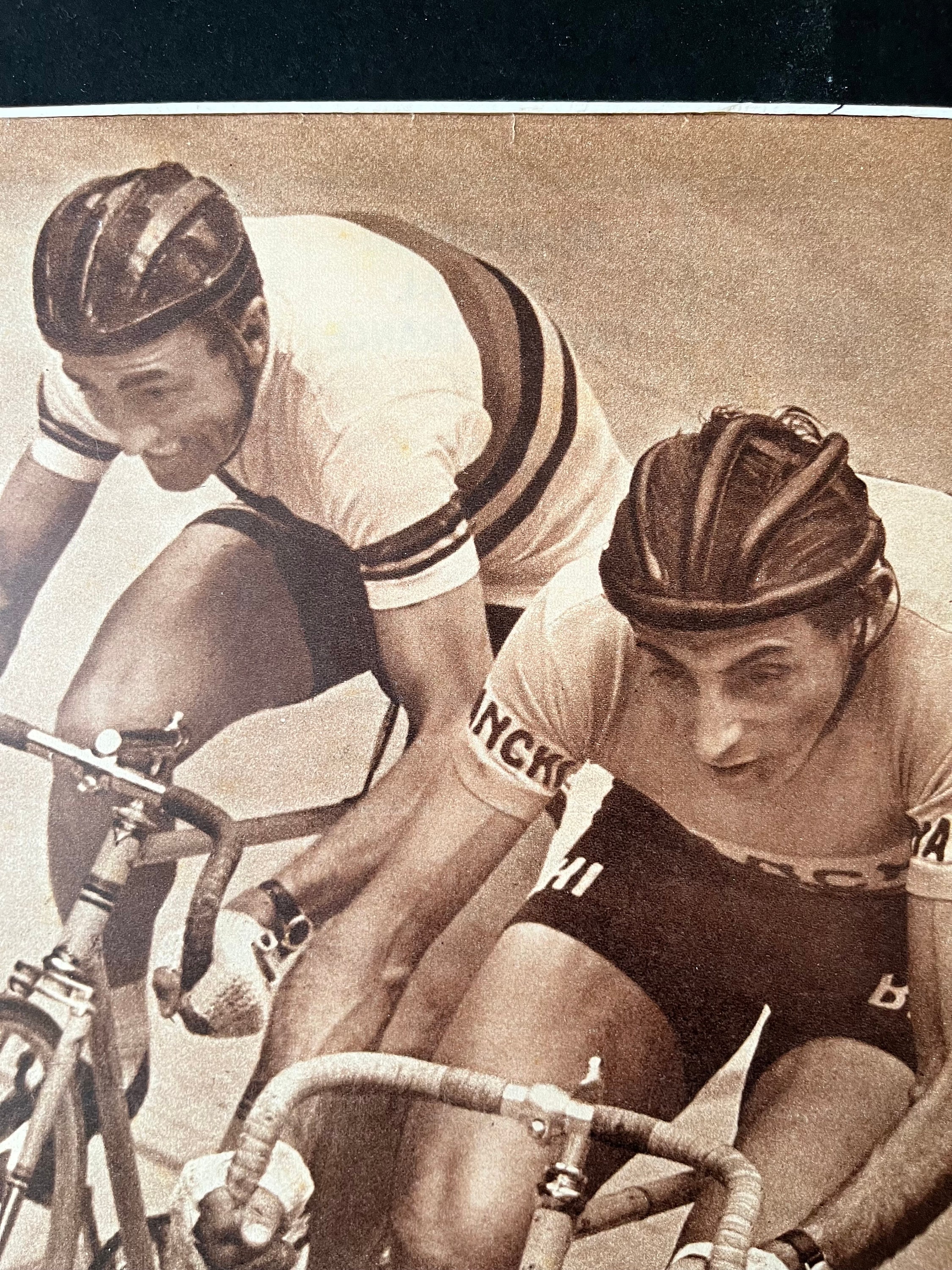 Fausto Coppi Bianchi Pista Original Vintage Cycling Print - Etsy