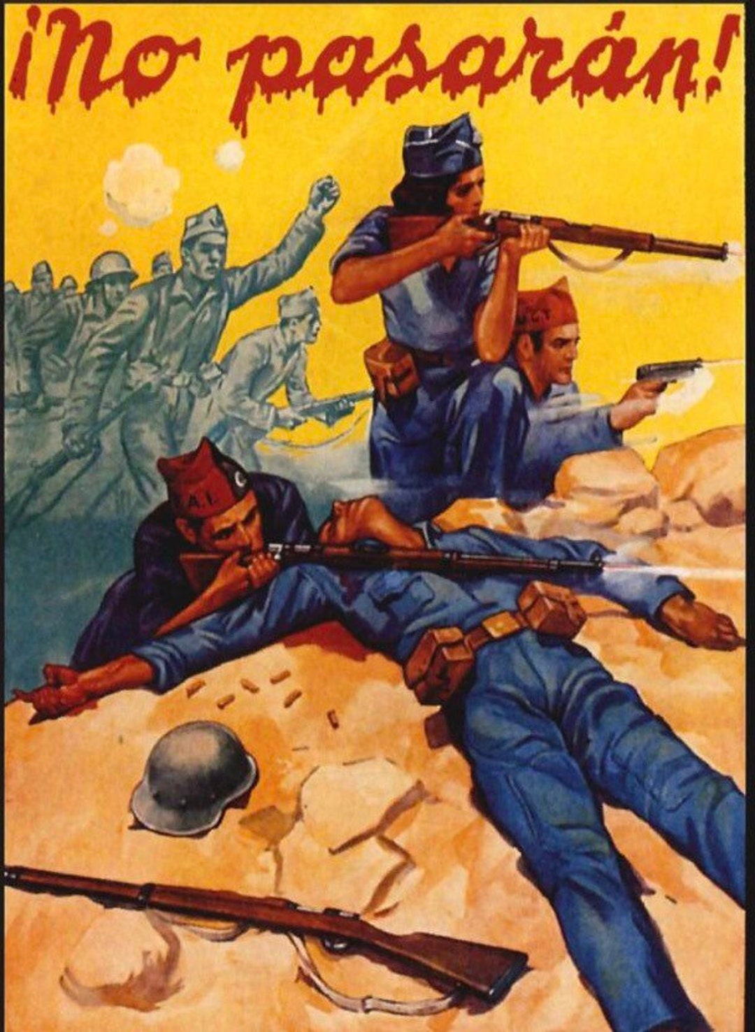 1937 Spanish Civil War Vintage Propaganda Poster - Etsy UK