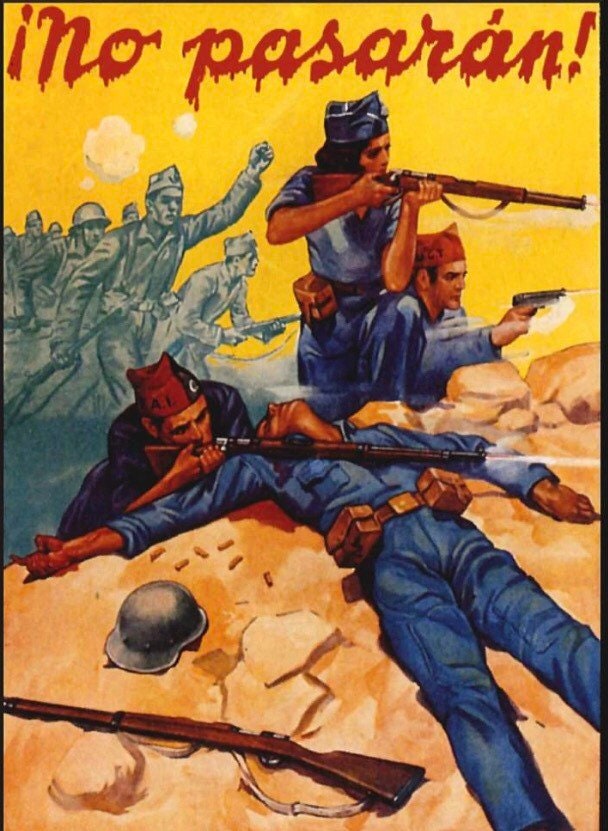 1937 Spanish Civil War Vintage Propaganda Poster - Etsy UK