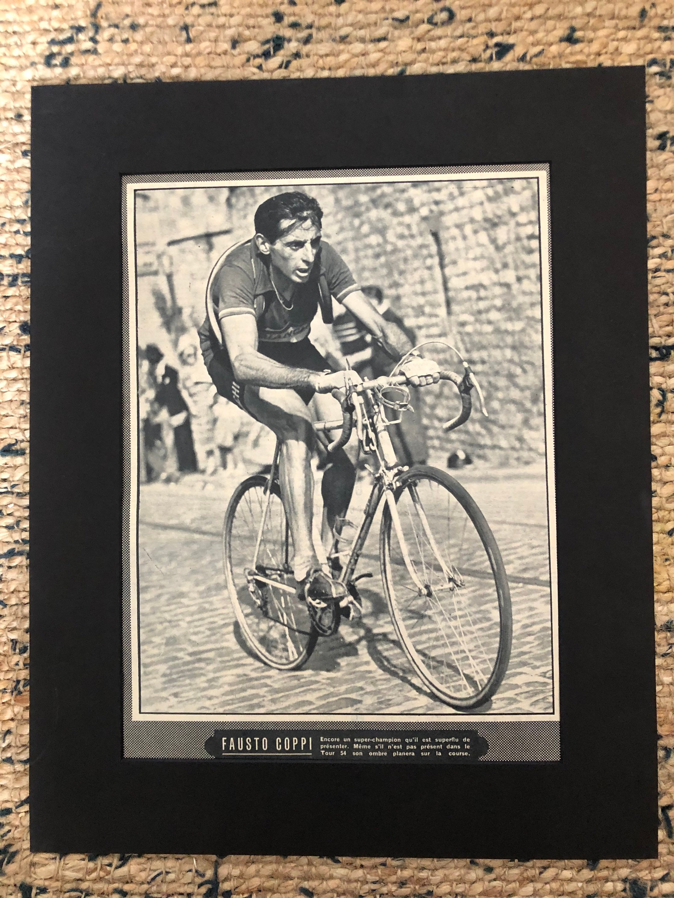Fausto Coppi / Bianchi original Vintage Radfahren Druck 1953 - Etsy.de
