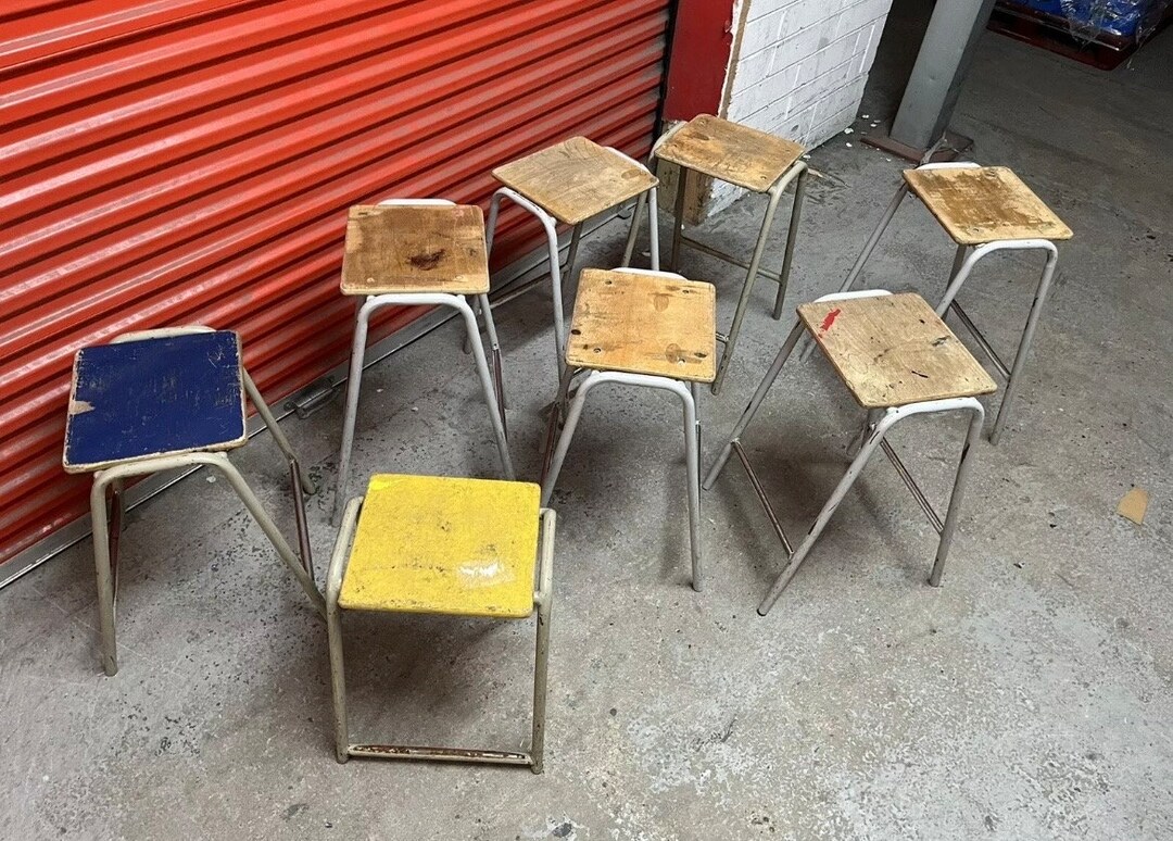 Reclaimed School Lab Stools Ideal for Bar / Cafe - Etsy