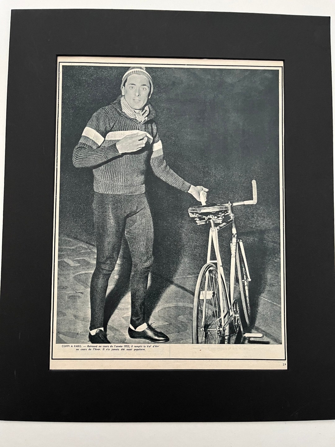 1951 Fausto Coppi / Bianchi Original Vintage Cycling Print - Etsy
