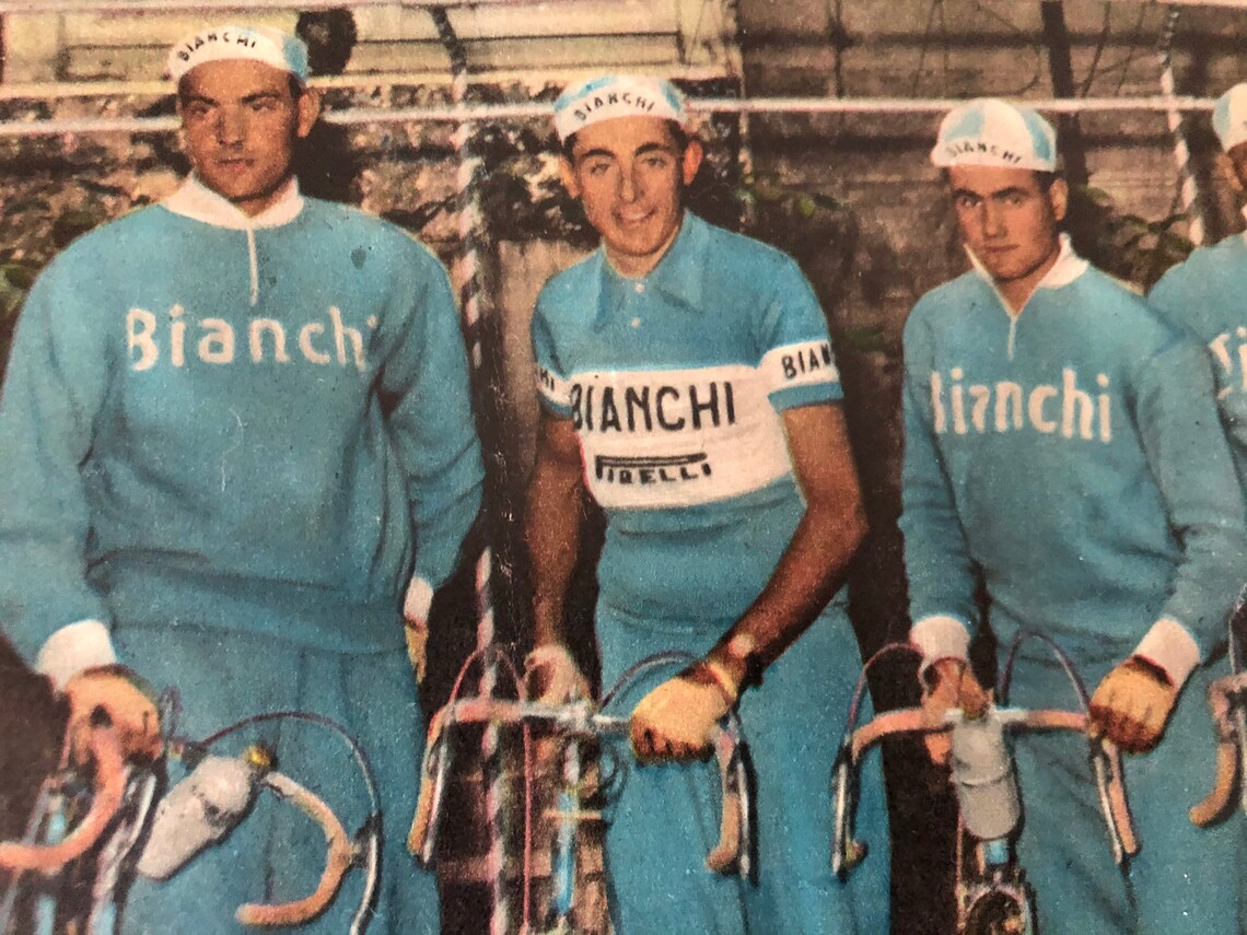 1953 Fausto Coppi Bianchi Team Original Vintage Cycling Print - Etsy UK