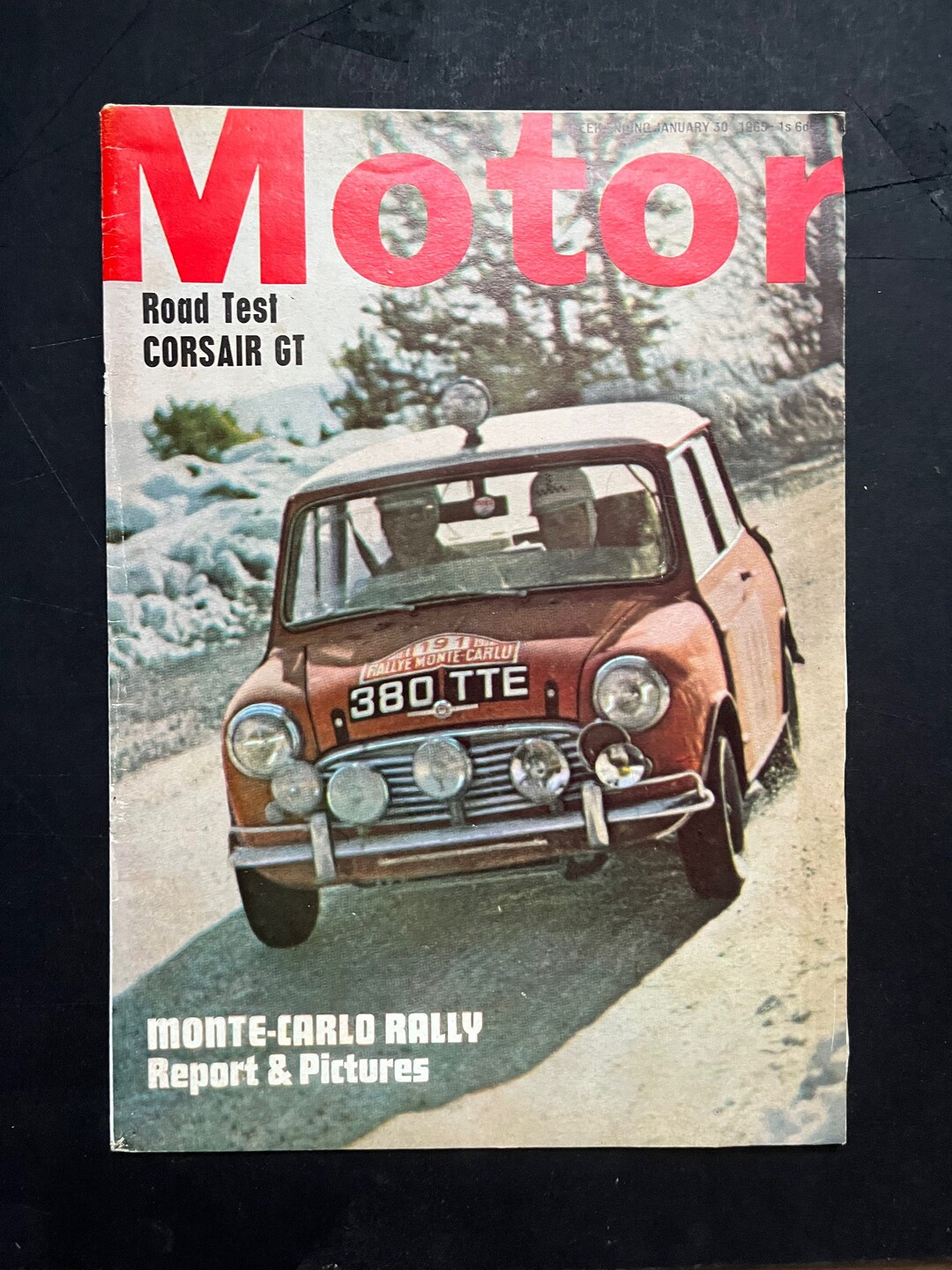 Vintage Motor Magazine Cover Print 1965 Vintage Mini Cooper Monte Carlo ...