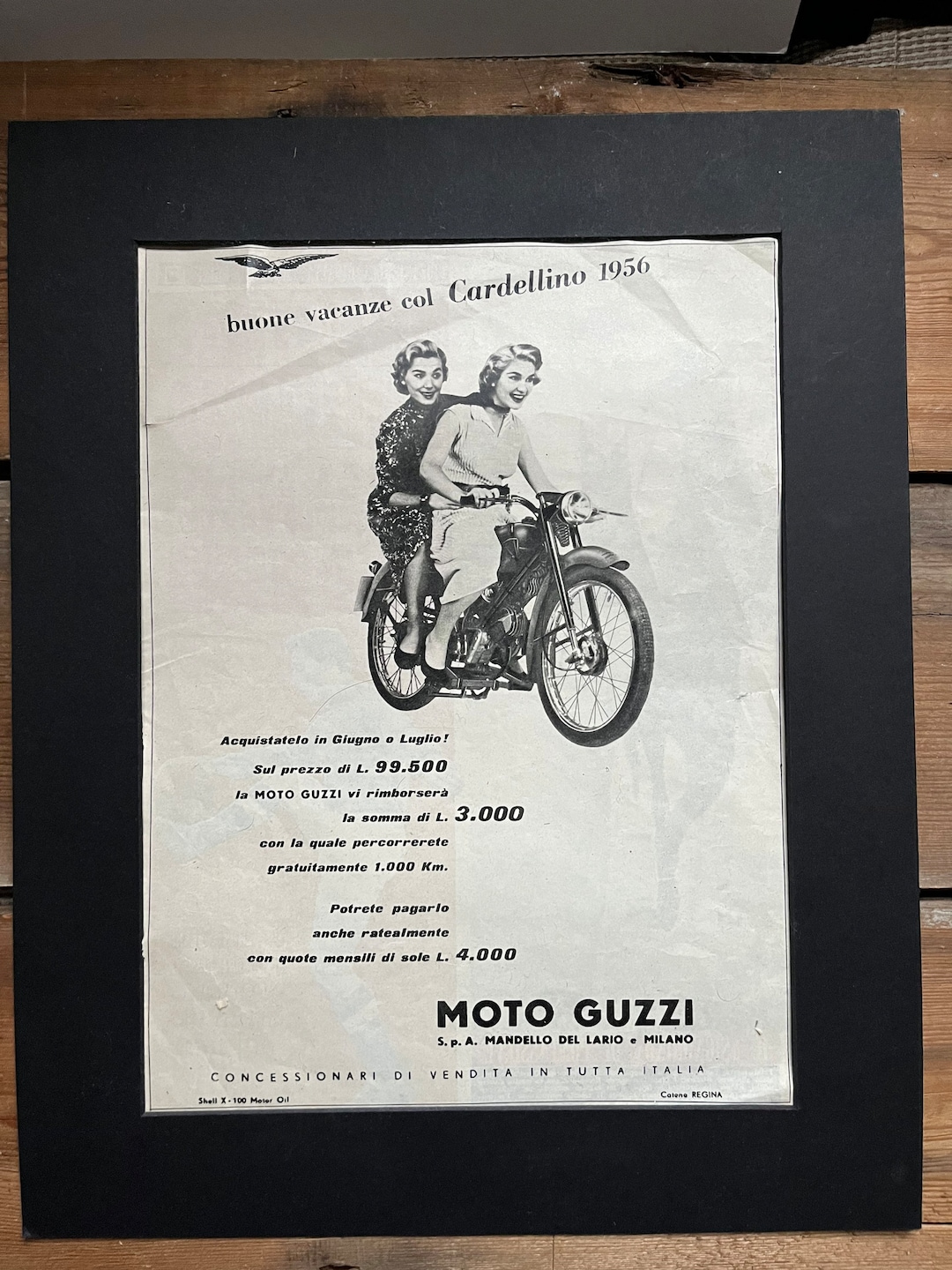 Vintage Moto Guzzi Motorcycle Advertisement 1950s - Etsy