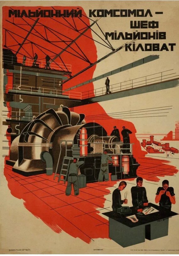 Soviet Constructivism Propaganda Poster 1931 - Etsy