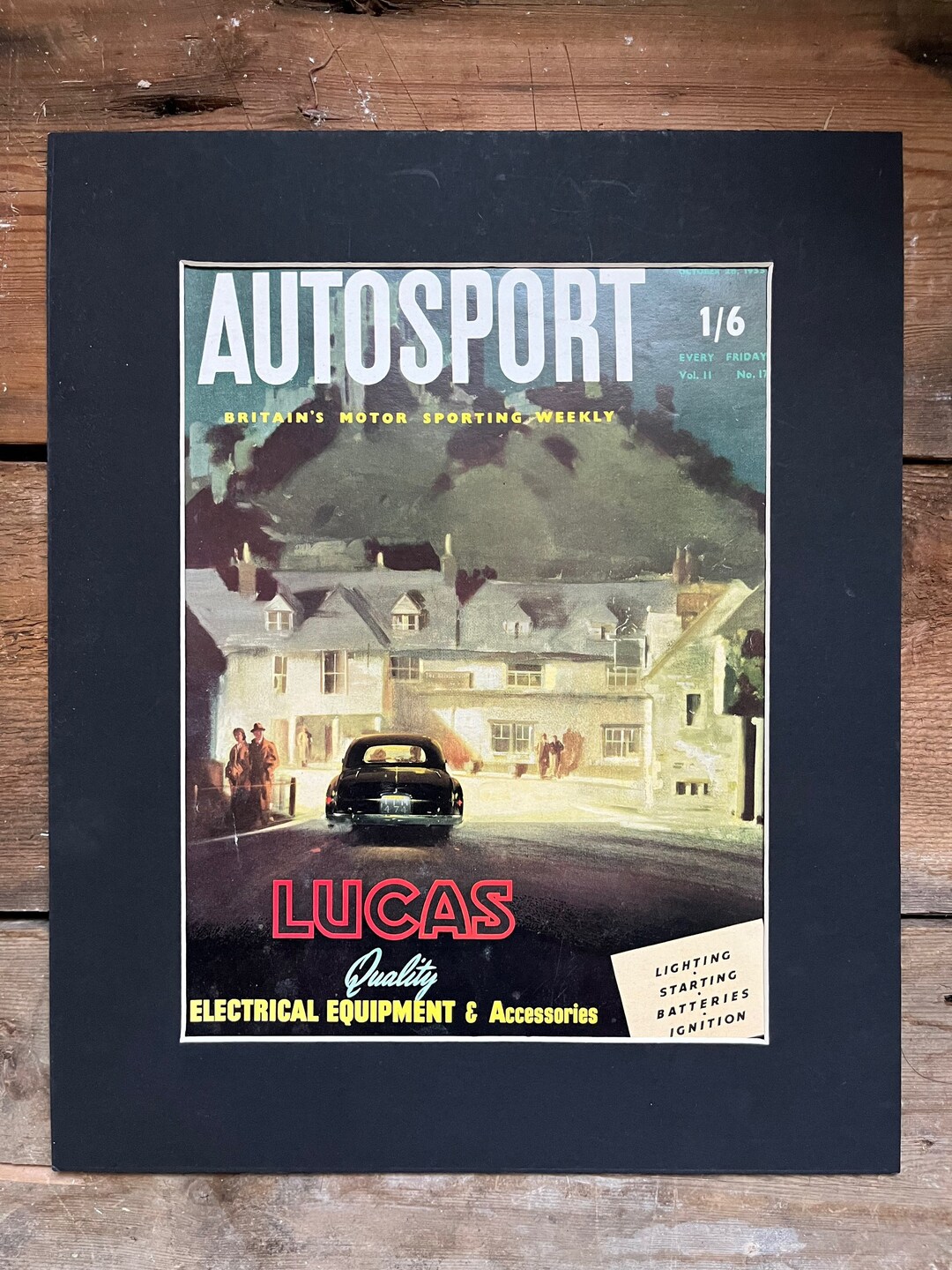Vintage Lucas Car Lamps Advertising Print 1955 - Etsy