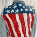 Upcycled Hand Painted Denim Jacket. Patriotic. Sustainable Fashion ...