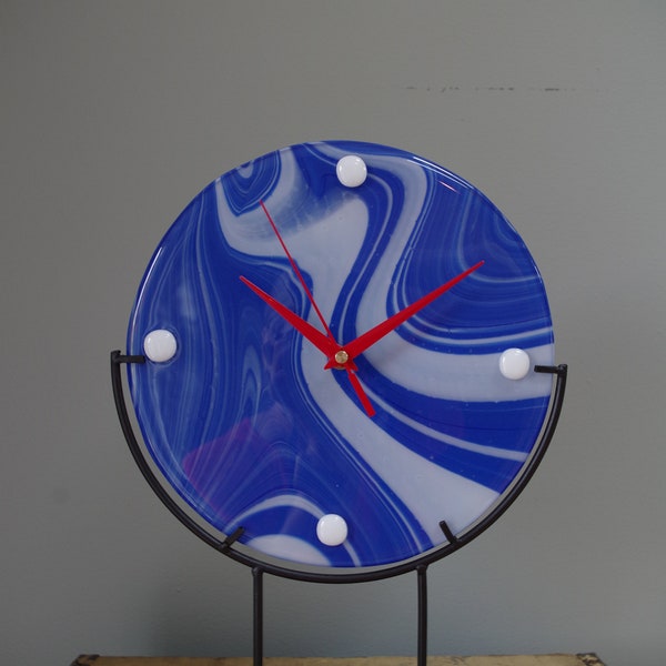 Fused Glass Clock - Etsy