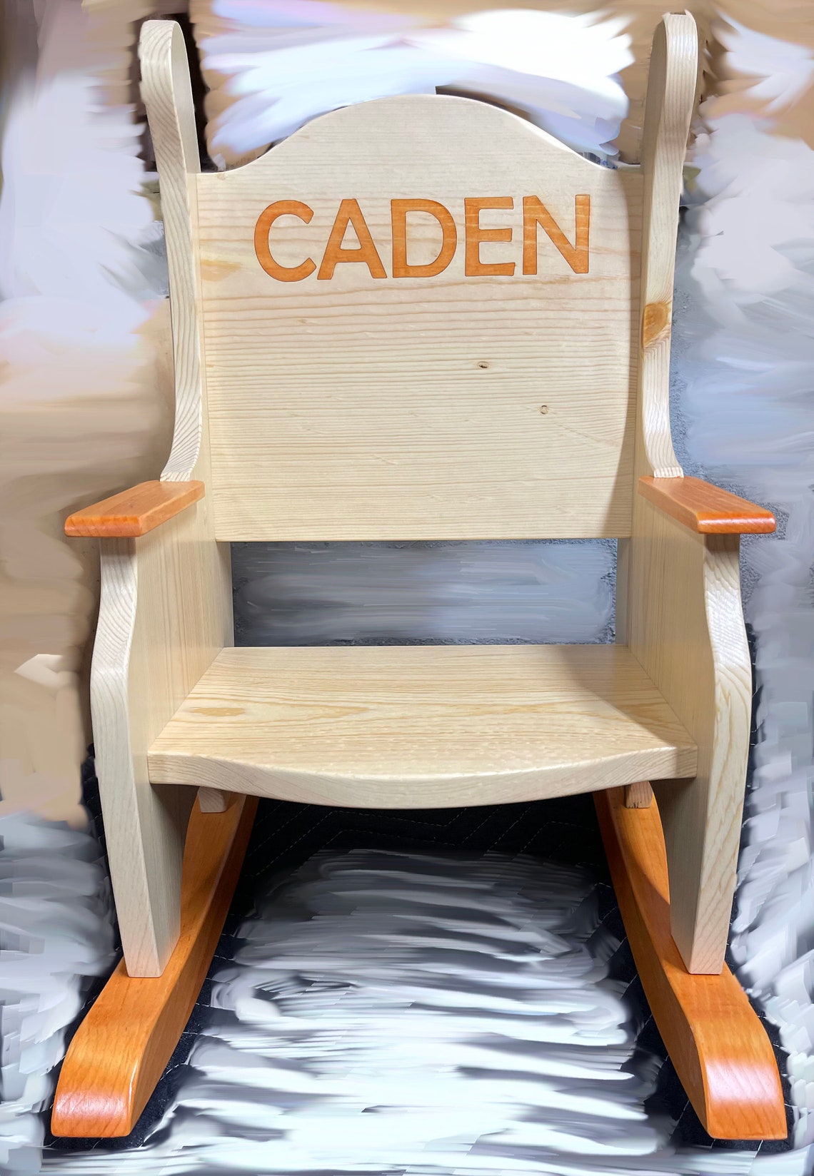 Child's Rocker Pine Personalized With Custom Colors - Etsy