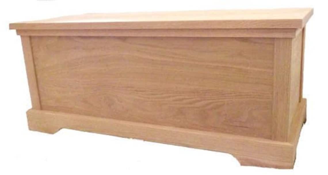 Hope Chest/unifinished Solid Wood Oak pic Walnut Maple - Etsy