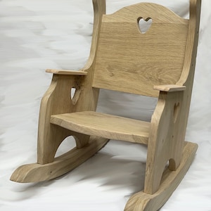 Child's Rocking Chair, Hardwood, Oak, Maple or Cherry (pictured) or ...