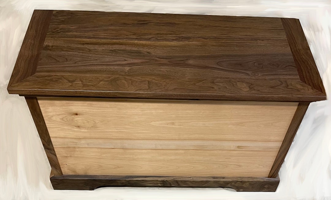 Hope Chest, Large Maple and Walnut, Cedar Lined W/handles - Etsy