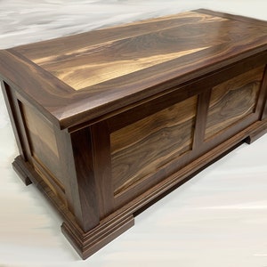 Hope Chest, Panel Chest, Cedar Lined, Walnut (pic) or Oak - Etsy
