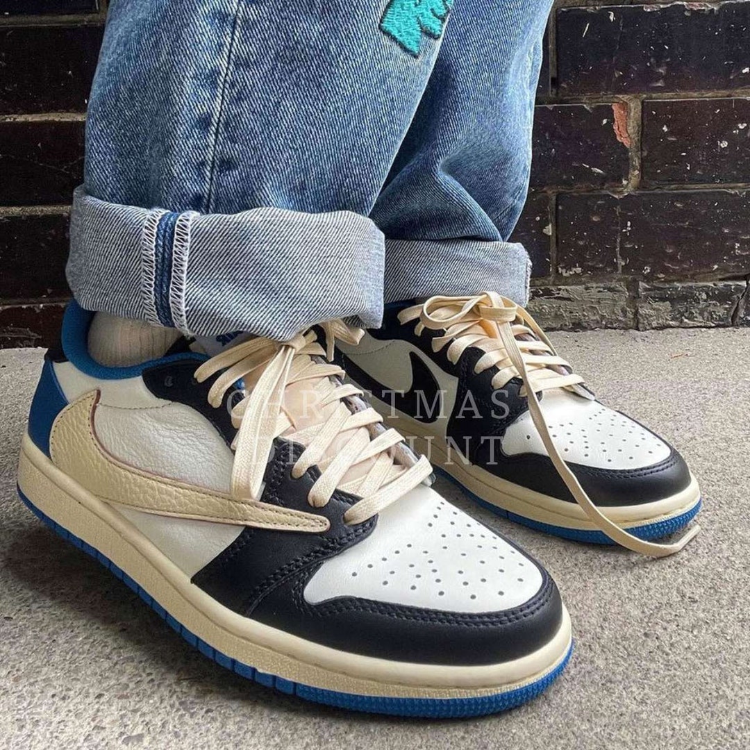 Travis Scott X Fragment Air Jordan 1 Low Sale 50% Link - Etsy