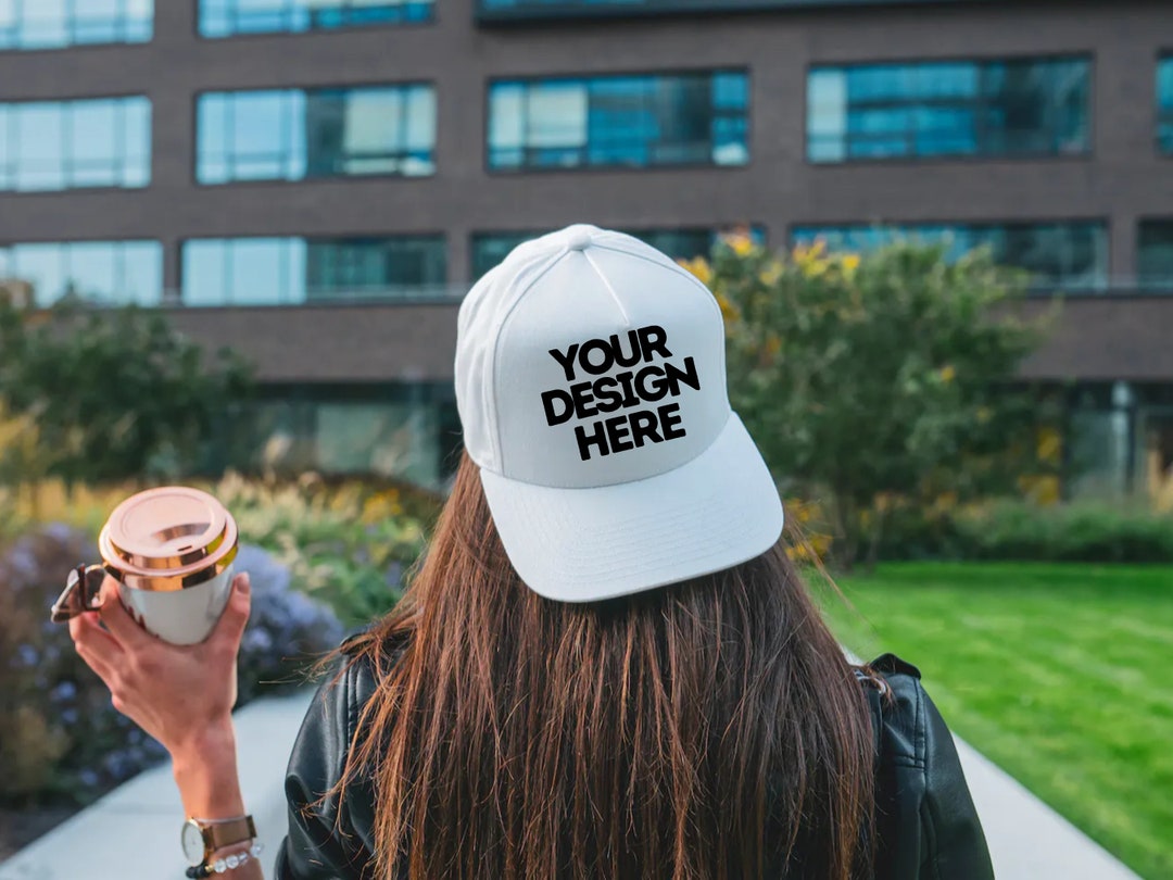 White Baseball Hat Mockup, Cap Mockup, White Cap Mock-up, Modern Style ...