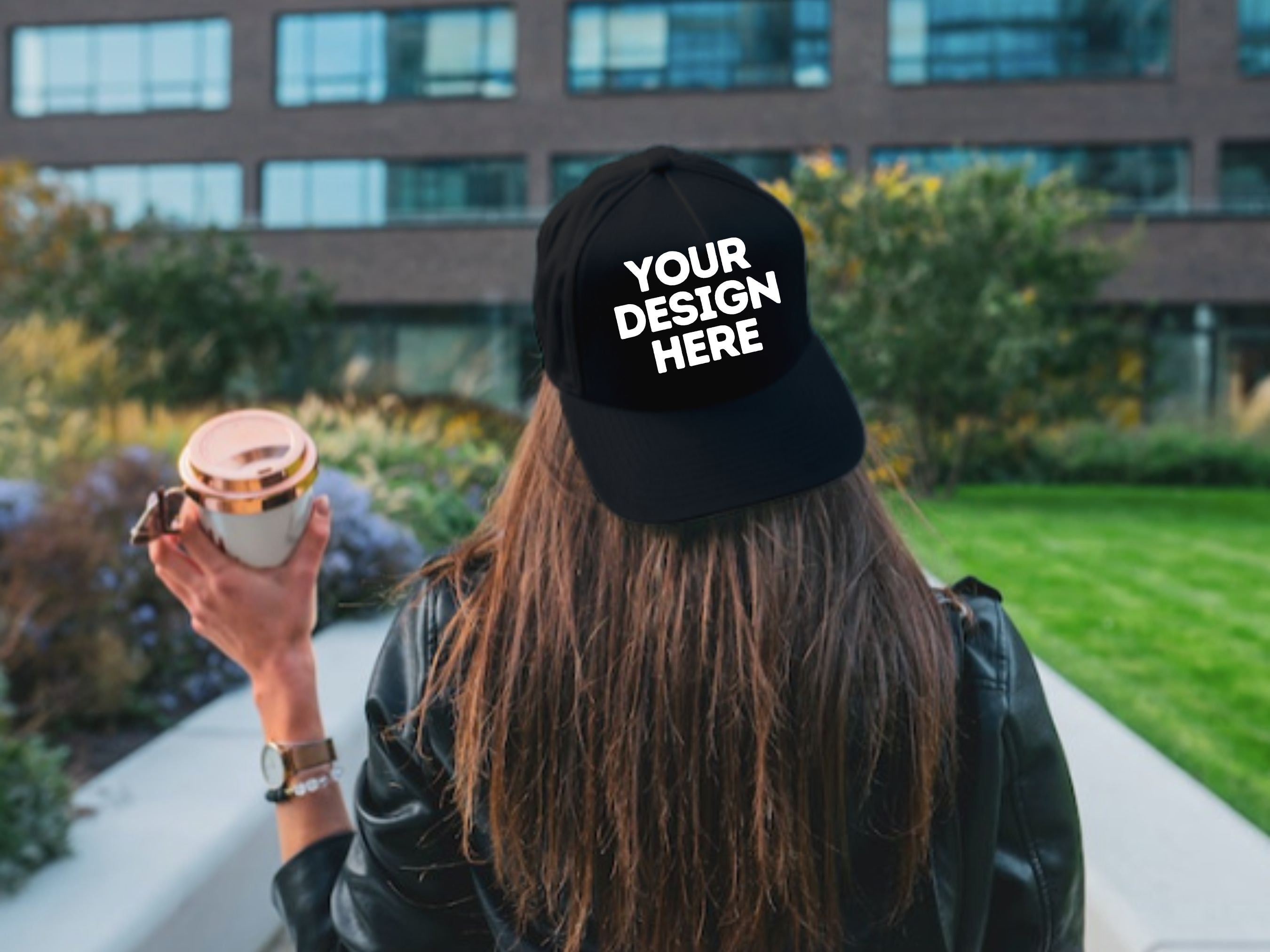 Black Baseball Hat Mockup, Cap Mockup, Black Cap Mock-up, Modern Style ...