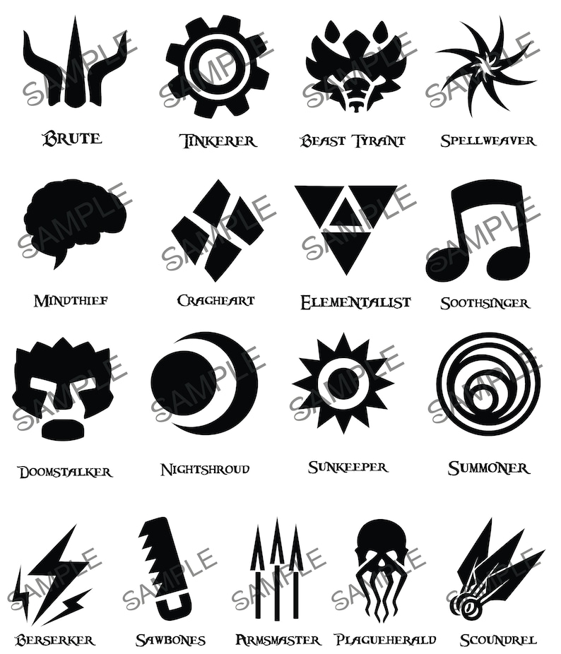 Gloomhaven Class Decal | Etsy