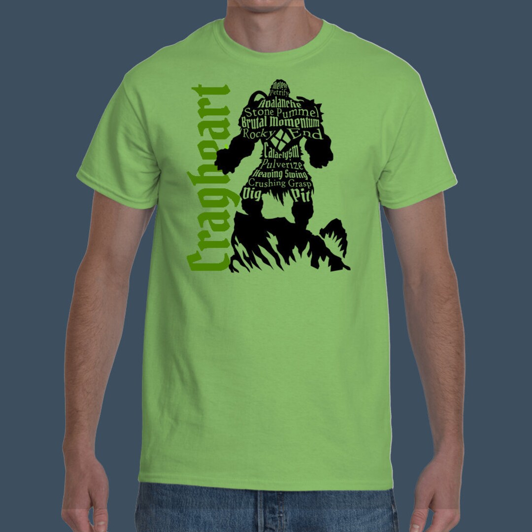 Gloomhaven Cragheart Class Silhouette Unisex T-shirt - Tabletop Gaming ...