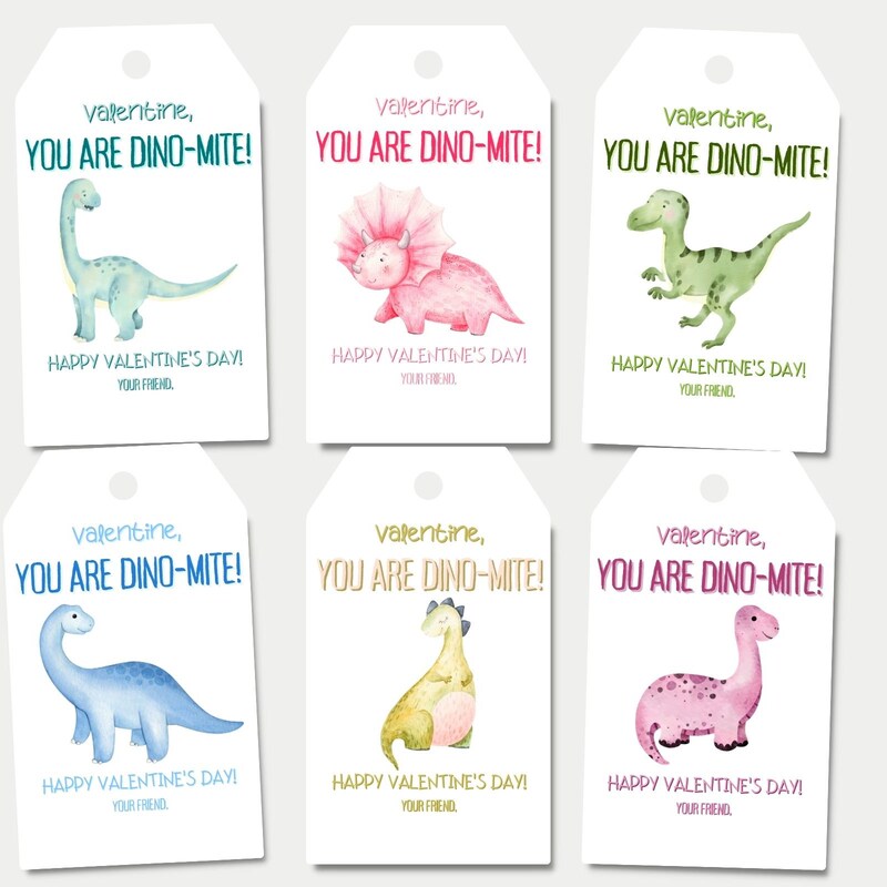 Dinosaur Valentine - Etsy