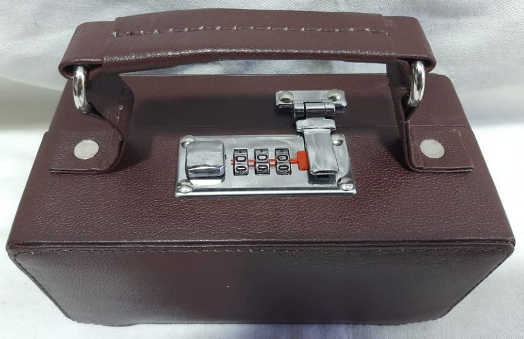 Stash Box Jewelry Box Combo Lock Genuine Leather - Etsy