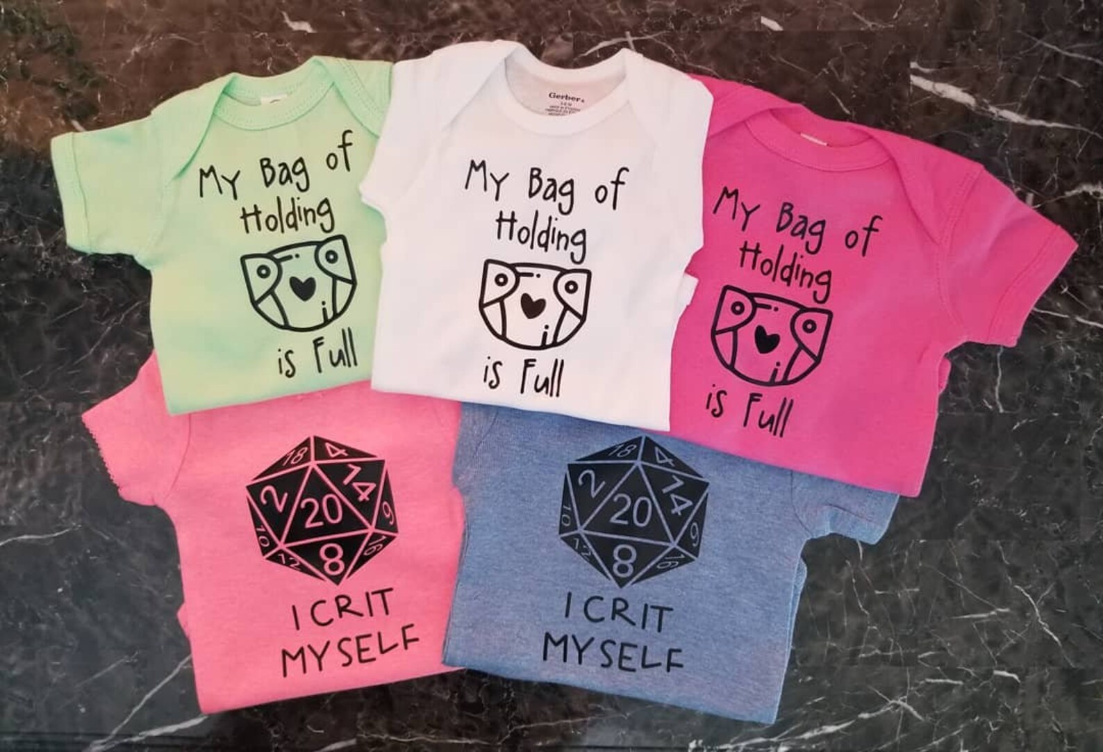 Dnd Baby Set i Crit Myself. Dungeons Dragons RPG - Etsy