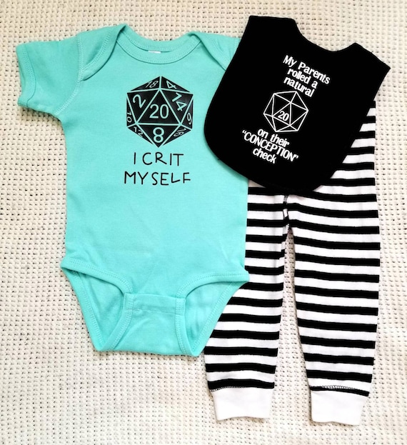 Dnd Baby Set i Crit Myself. Dungeons Dragons RPG - Etsy