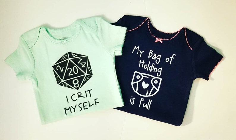 Dnd Baby Set i Crit Myself. Dungeons Dragons RPG - Etsy