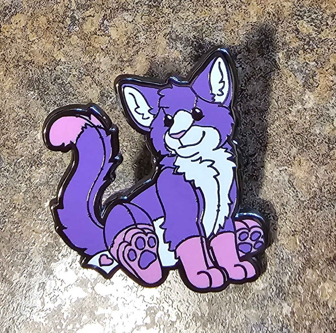 Poofy Pins Kitty #079 - Stuffed Plush Kitty Cat Enamel Pin - Etsy