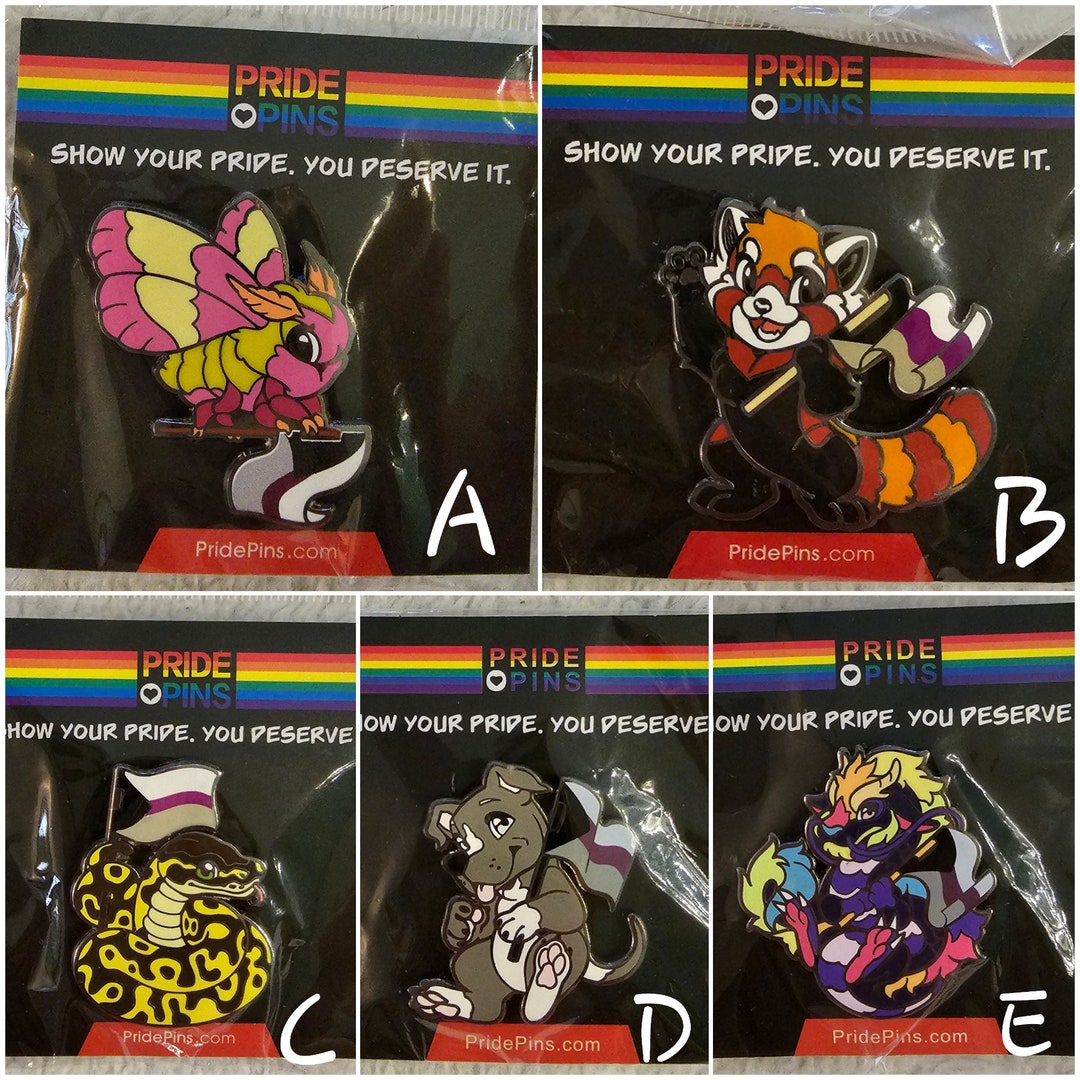 Demisexual Pride Flag Fursona Pins Pride Pins B GRADE - Etsy