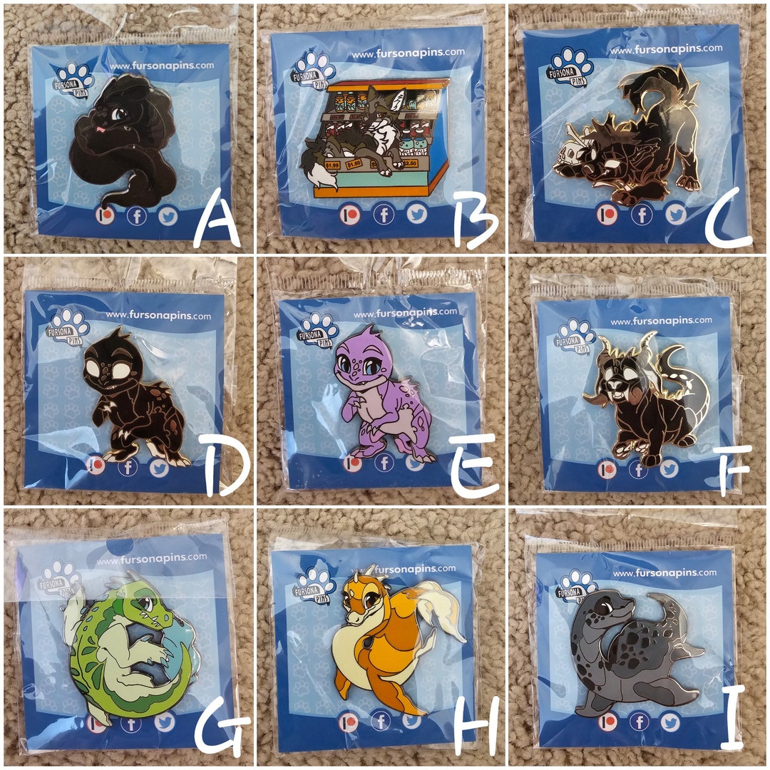 Fursona Pins Cryptids Enamel Pins - Etsy