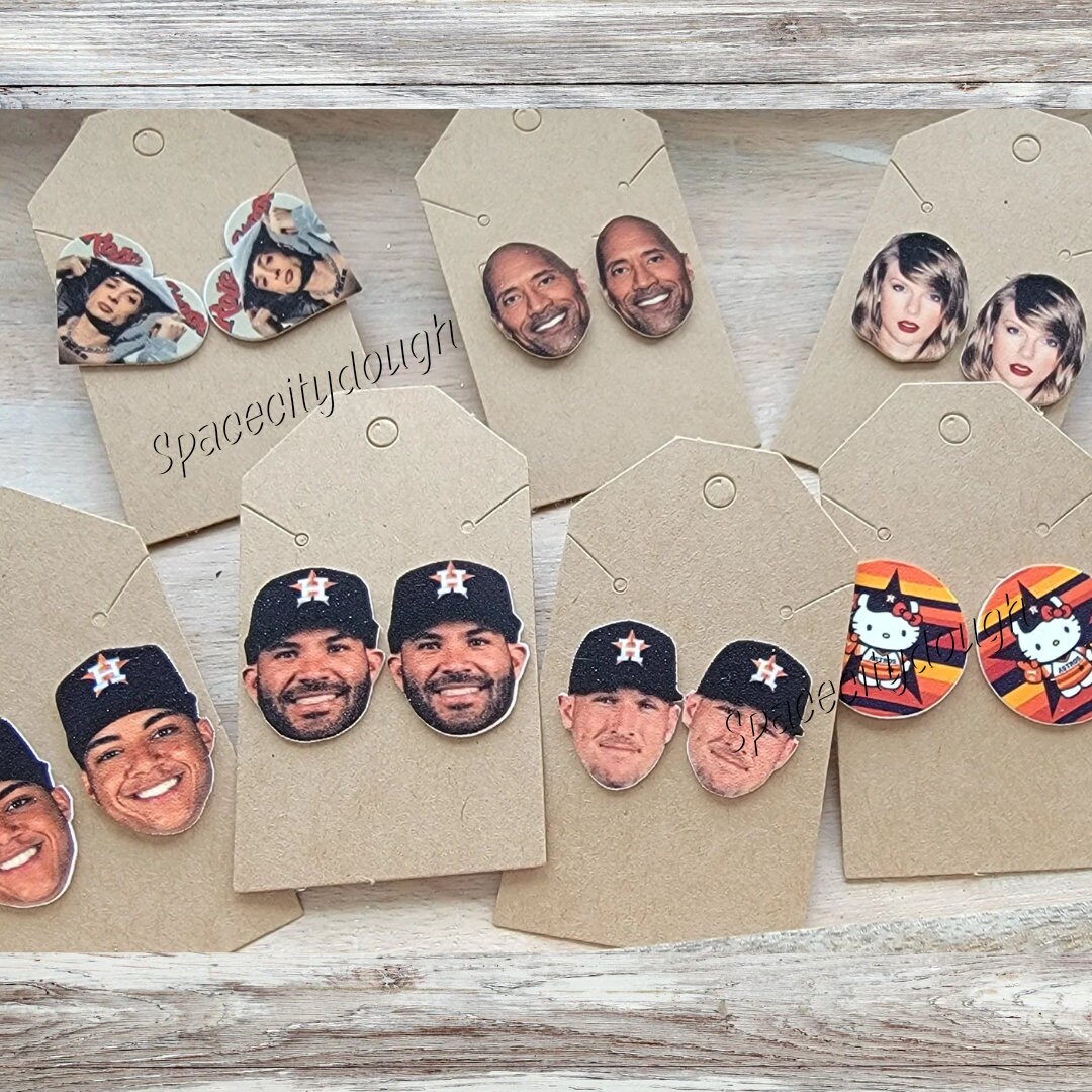 Astros Earrings - Etsy