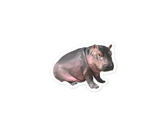 Hippo Sticker - Etsy