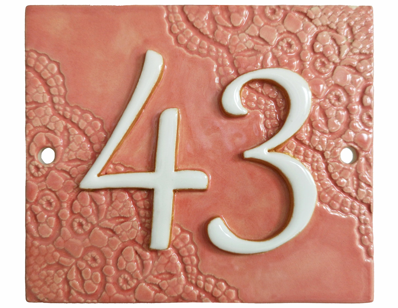 Handmade Ceramic House Number Plate Custom Made Housenumber - Etsy