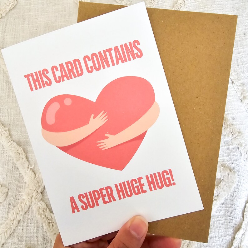 Love Heart Hug Sympathy Card | Condolences | Thinking of You ...