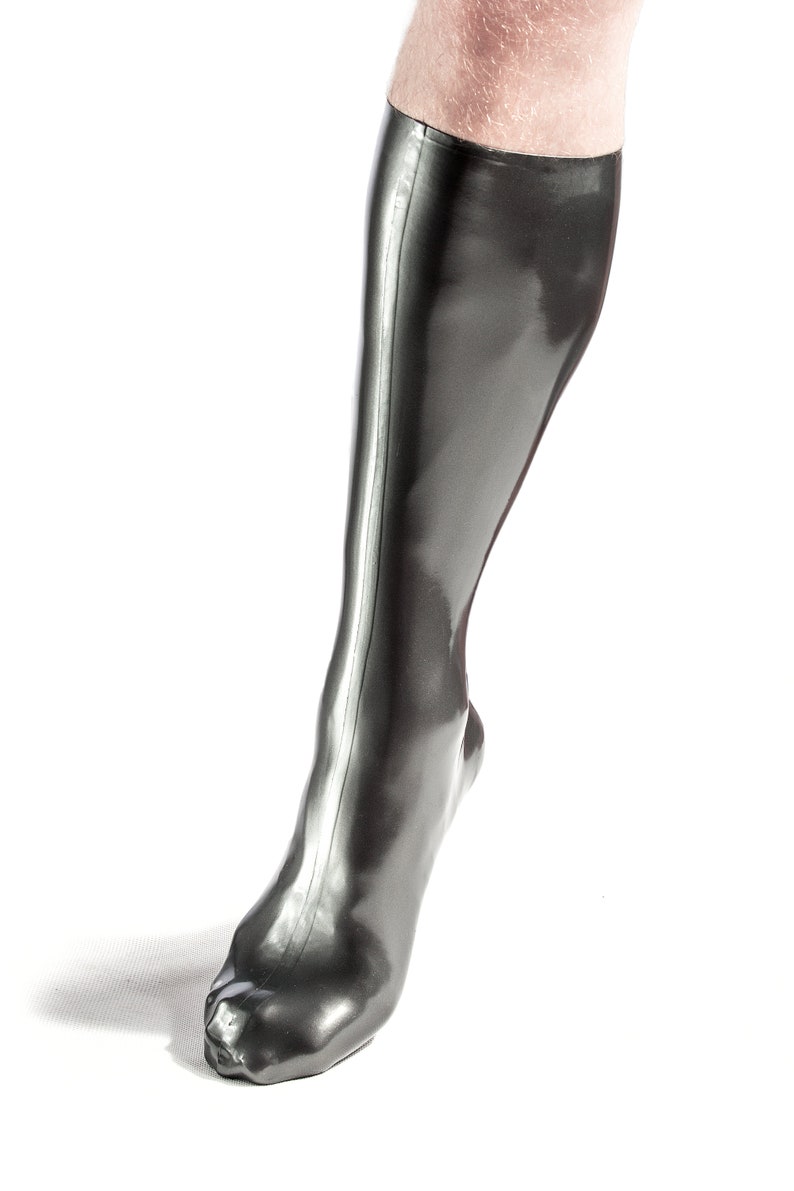 LATEX SHOP SOCKS 100% Natural Rubber Knee High - Etsy Sweden