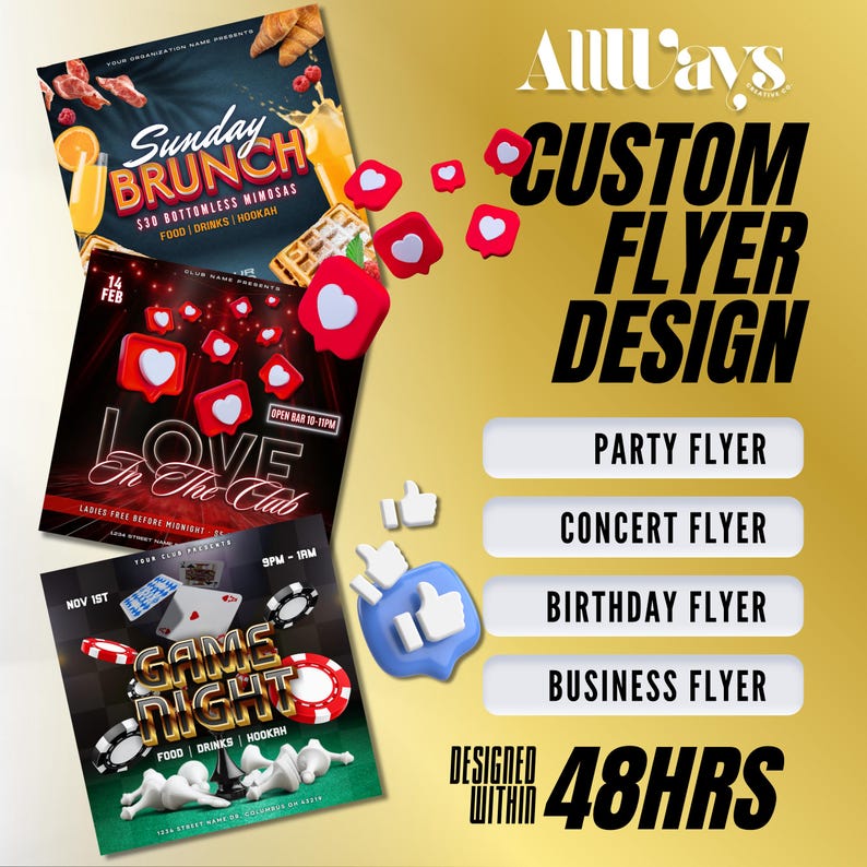 Custom Flyer Design | Editable Canva Templates for Events, Business ...