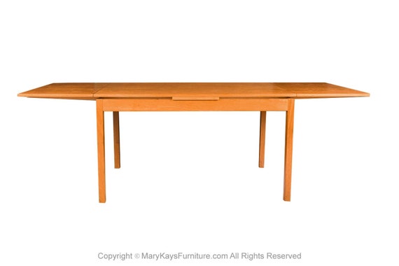 Danish Modern Teak Extendable Dining Table Etsy