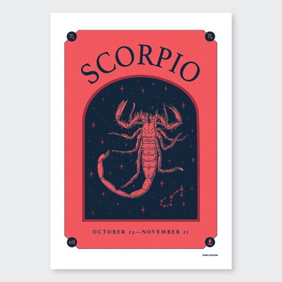 Scorpio A4 Print | Etsy